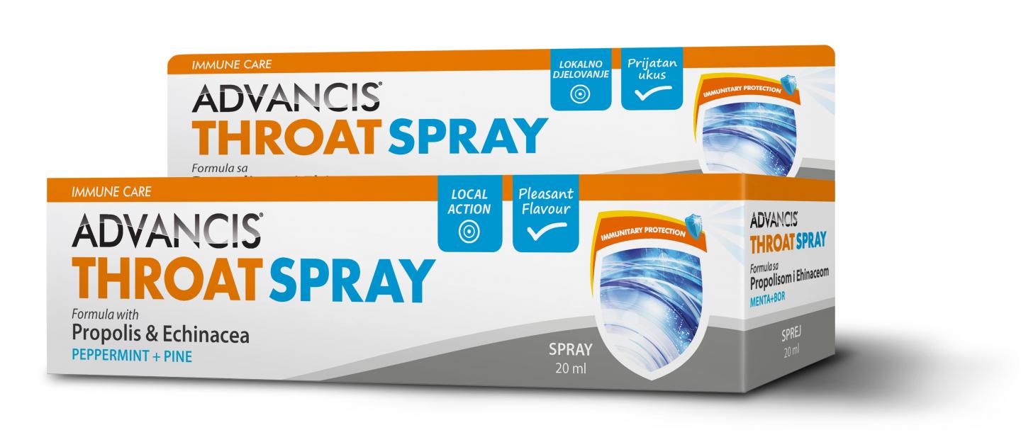 ADVANCIS® THROAT SPRAY | oktal-pharma.ba